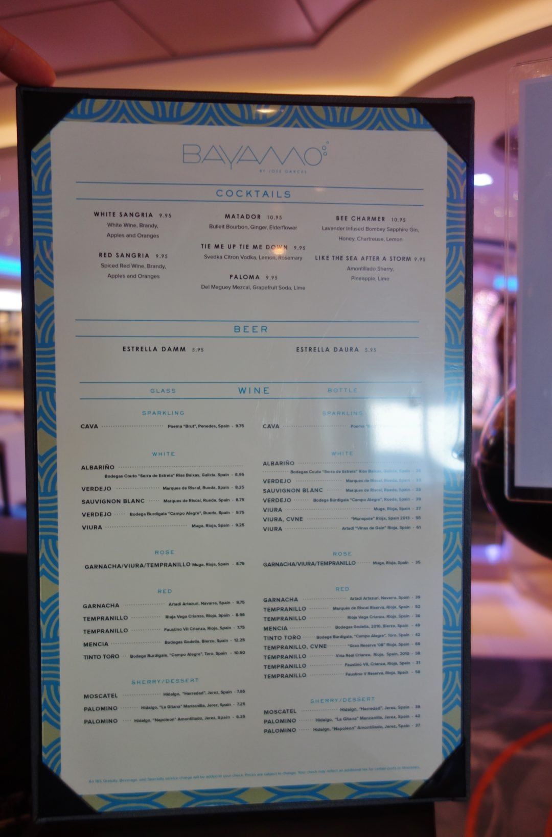 Norwegian Escape Menus - EatSleepCruise.com