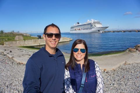 MSC Seascape Naming Ceremony, Alexa Aponte-Vago cuts the ribbon and ...