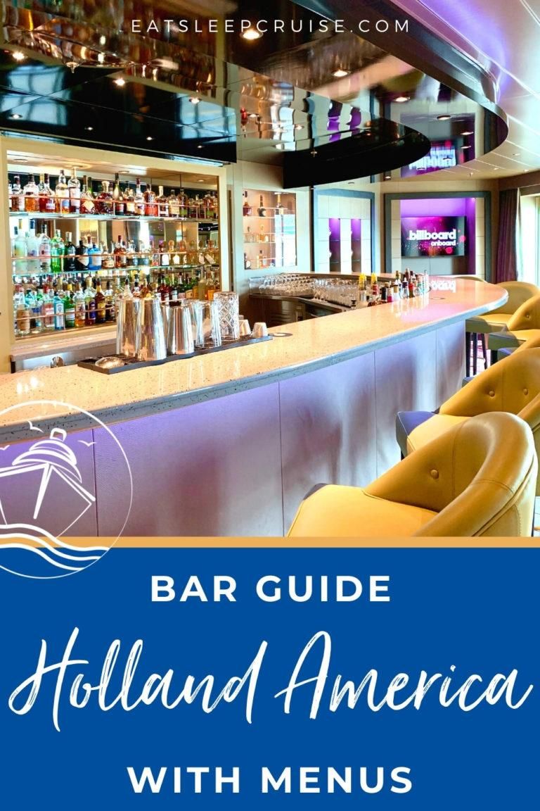 Holland America Line Bar Guide From Nieuw Amsterdam