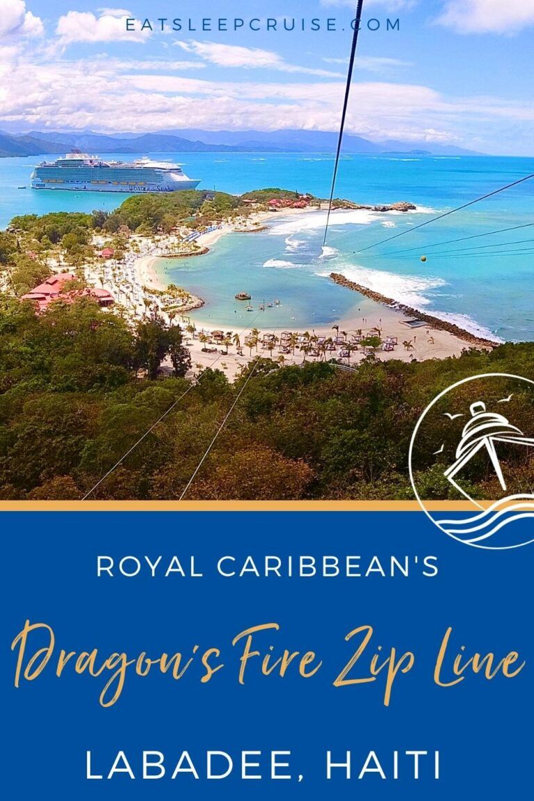Royal Caribbean's Dragon's Fire Flight Line in Labadee