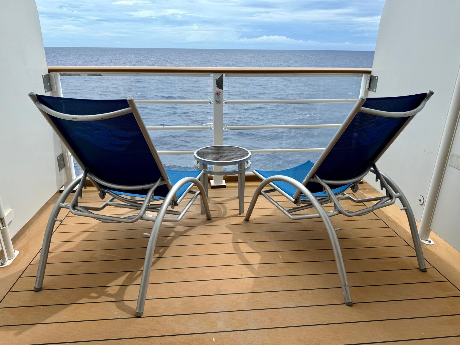Inside a Disney Fantasy Deluxe Family Oceanview Stateroom with Verandah