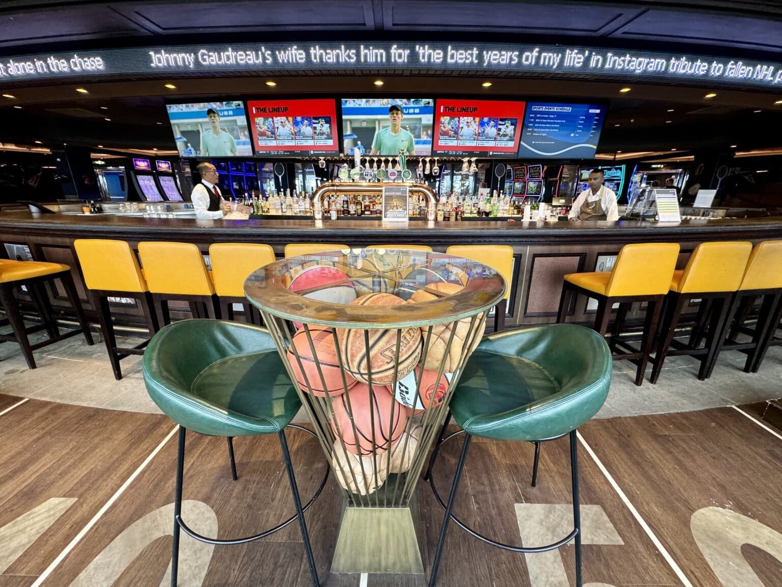 All the MSC Seashore Bars With Menus and Drink Prices