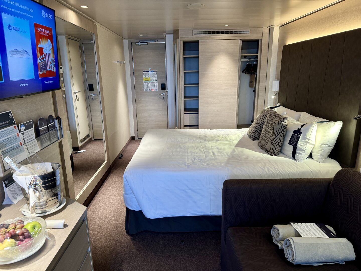 Our Review of an MSC World Europa Deluxe Balcony Cabin