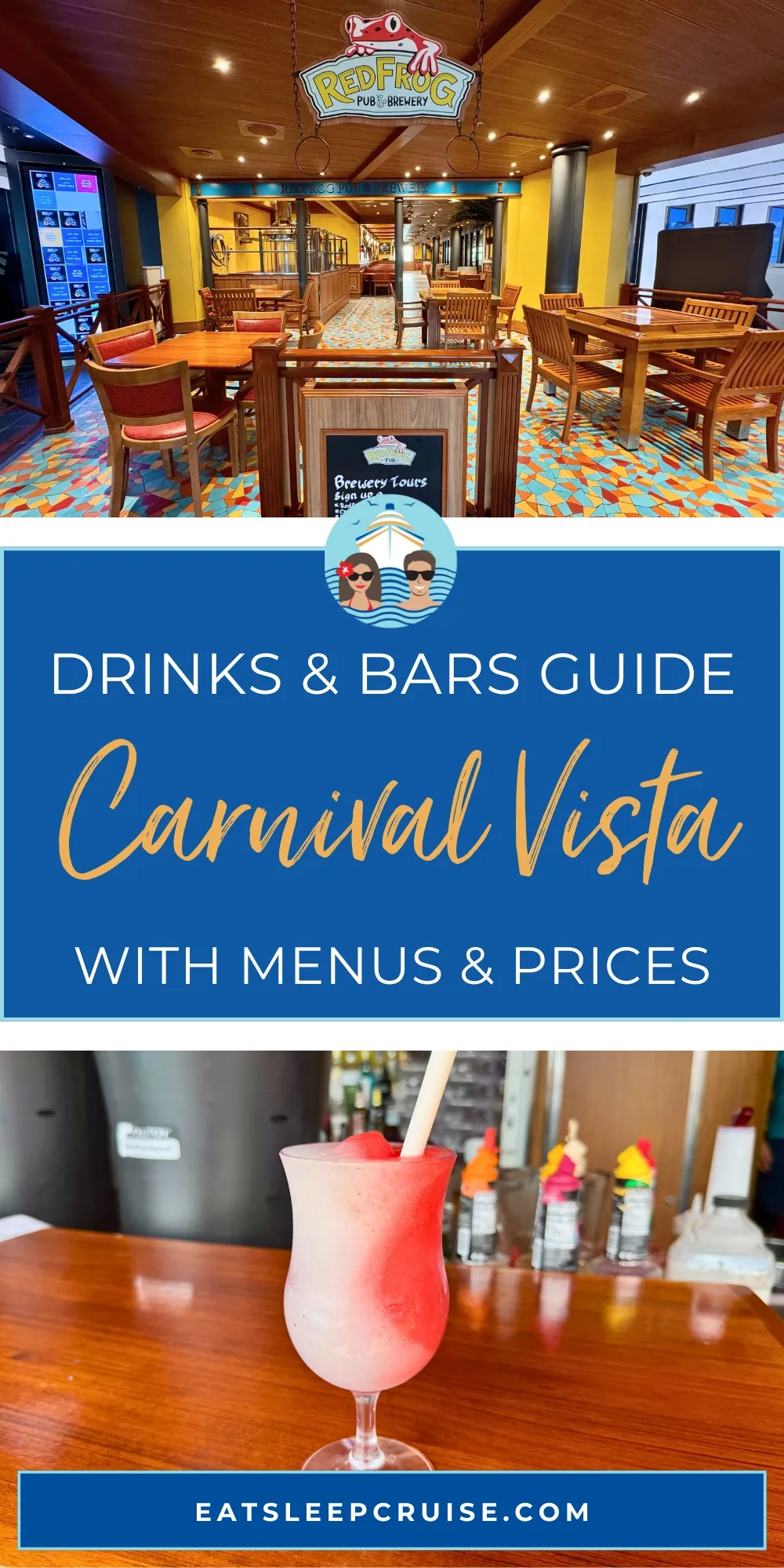 All the Carnival Vista Bars, Menus, & Drink Prices (2025)